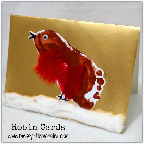 Footprint Robin - Messy Little Monster