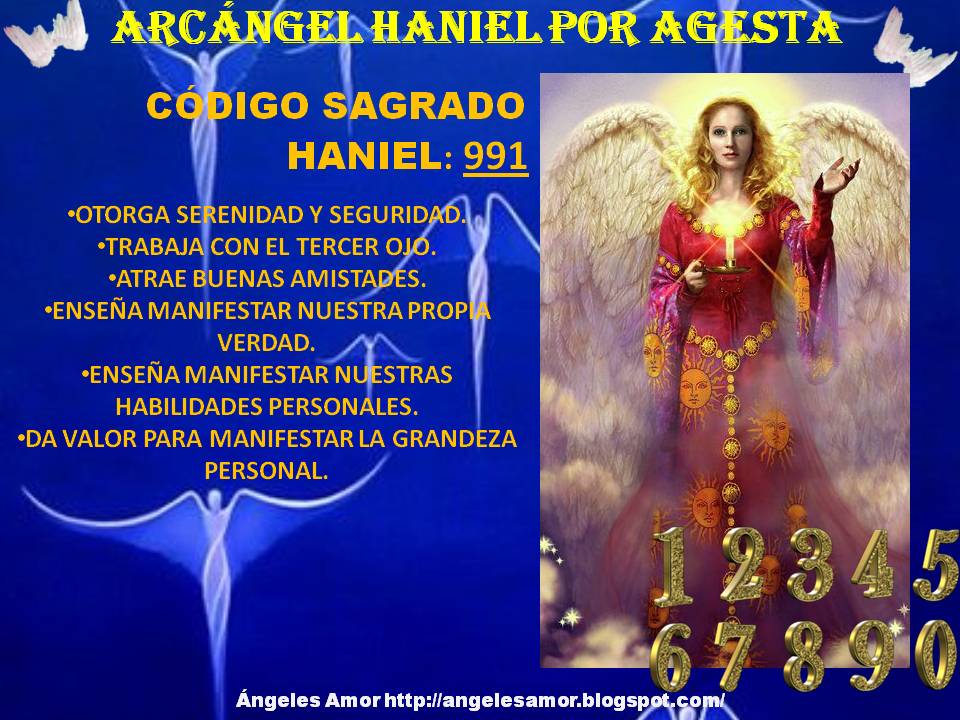 Ángeles Amor: ARCÁNGEL HANIEL POR AGESTA