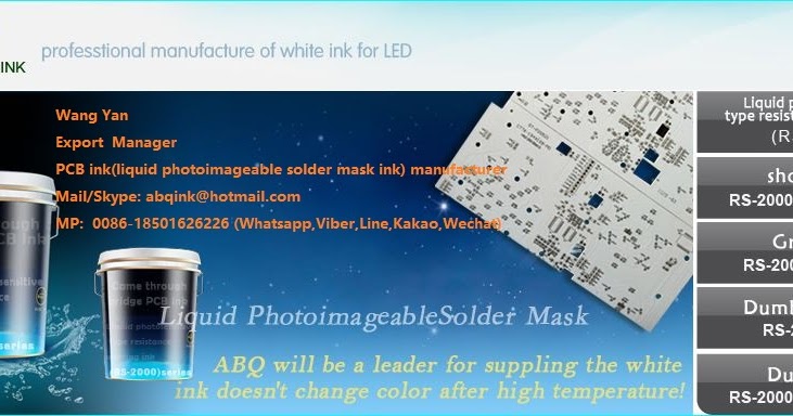 PCB ink(liquid photoimageable solder mask ink) manufacturer from China ...