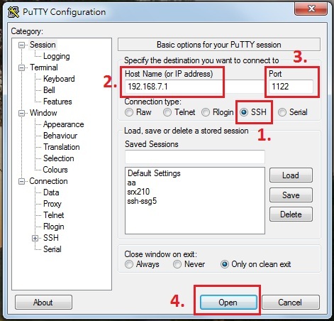 JUNIPER SSG5/SSG20 初始化設定