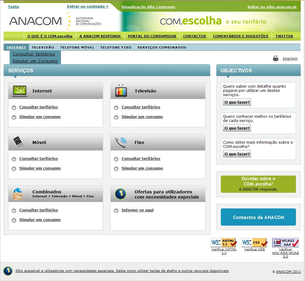 Blog de informação: Anacom disponibilizou hoje simulador de tarifários ...