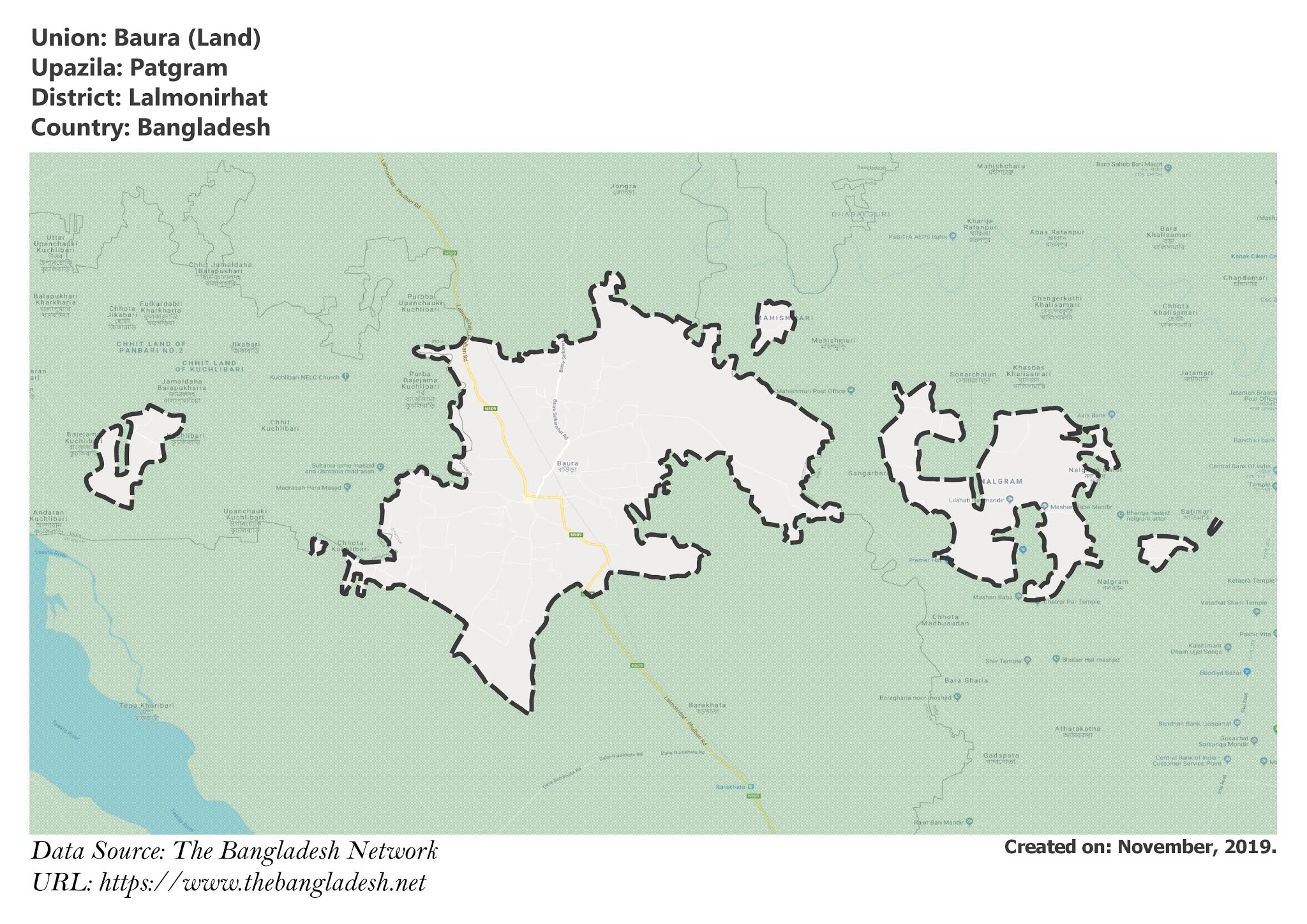 Baura Union, Lalmonirhat