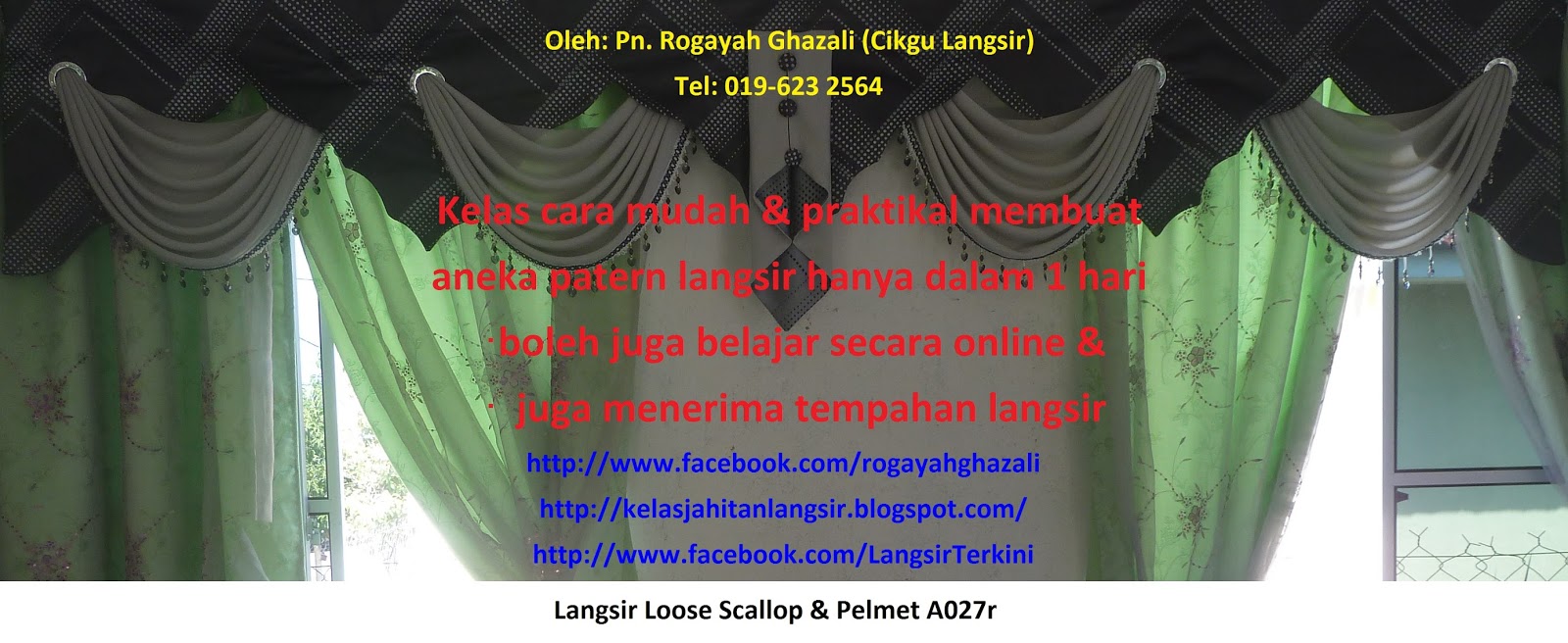 Klik disini utk melihat banyak lagi pattern langsir terkini