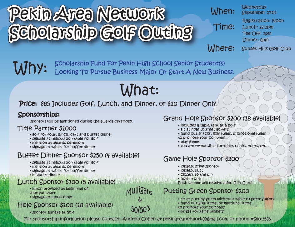 Pekin Area Network Scholarship Golf Outing Pekin Area Network Scholarship Golf Outing