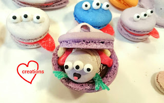 Loving Creations for You: Monster Macarons -- Made from 3D Macaron Shells!