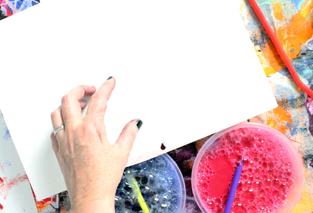 alisaburke: creating with a kid- bubble prints