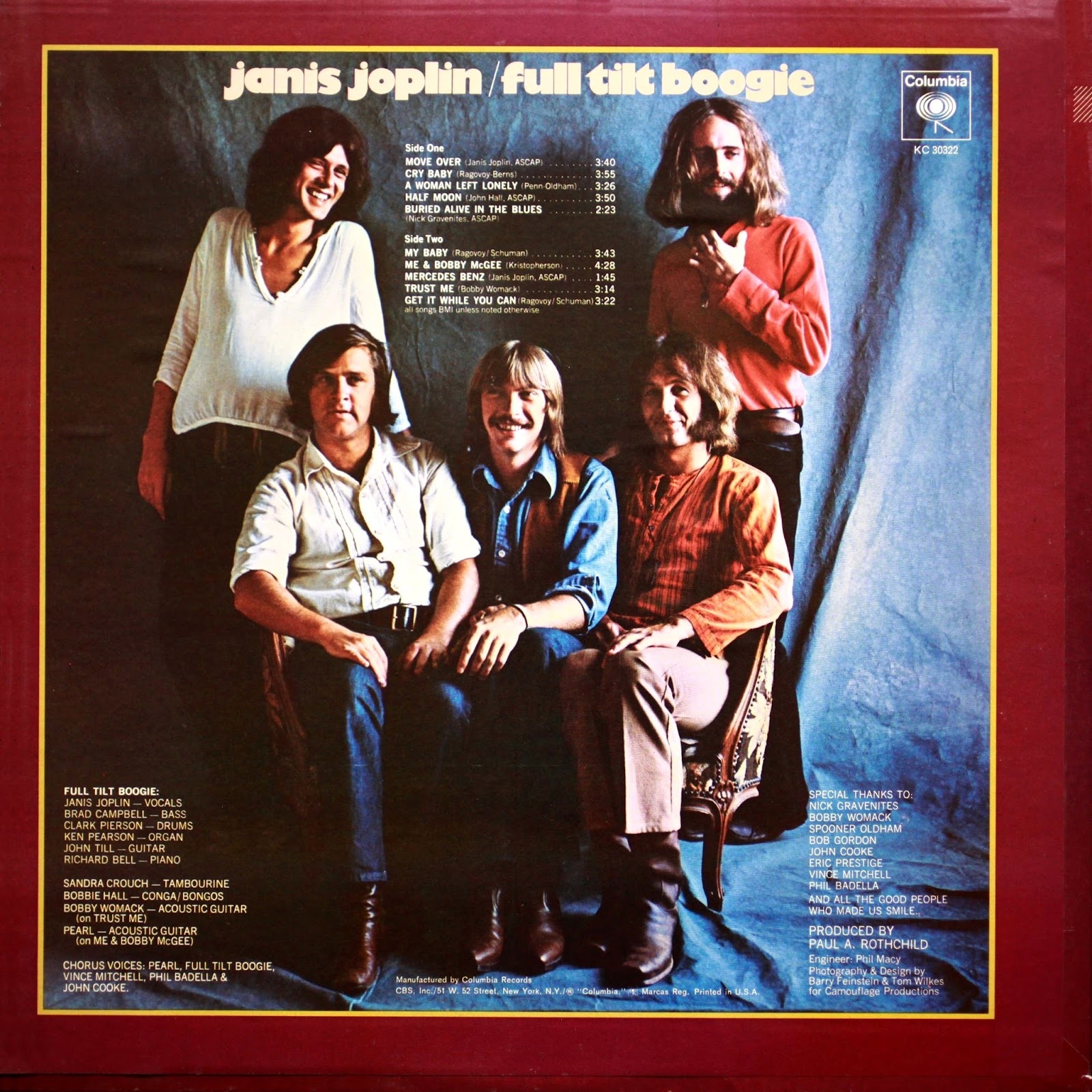 1971 Pearl - Janis Joplin - Rockronología