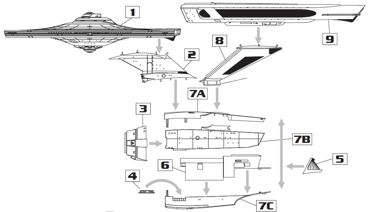Fordo's Models: Constitution Class Refit - Polar Lights 1/350 scale ...
