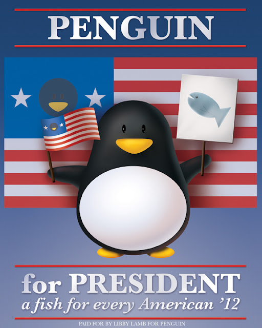 Libby Lamb Wagner: penguin for president '12