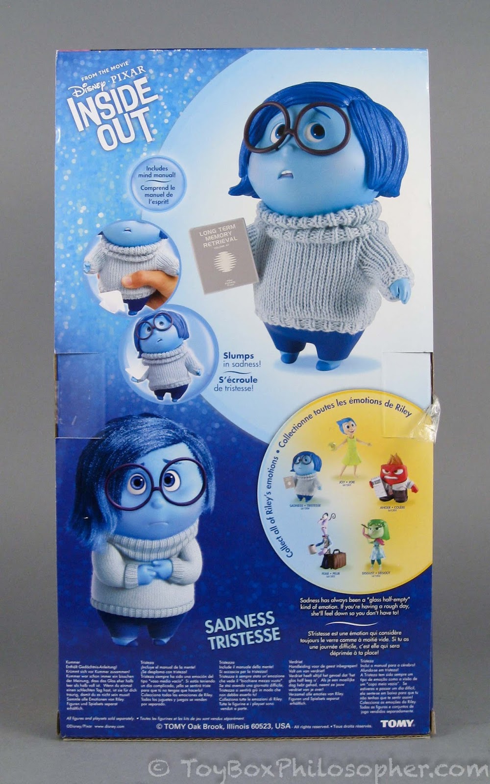 Sadness Figures from Pixar's "Inside Out"--A Comparison Review! | The ...