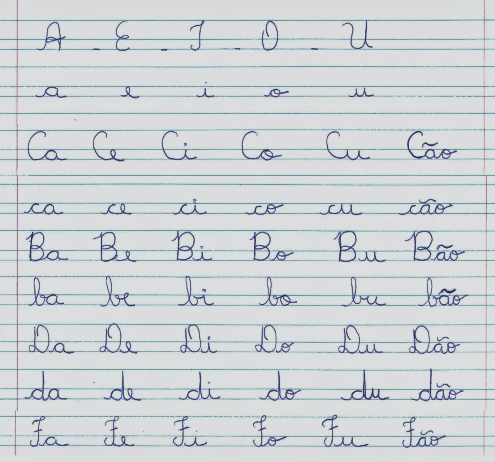 Como Escrever No Caderno De Caligrafia Letra De Forma - FDPLEARN