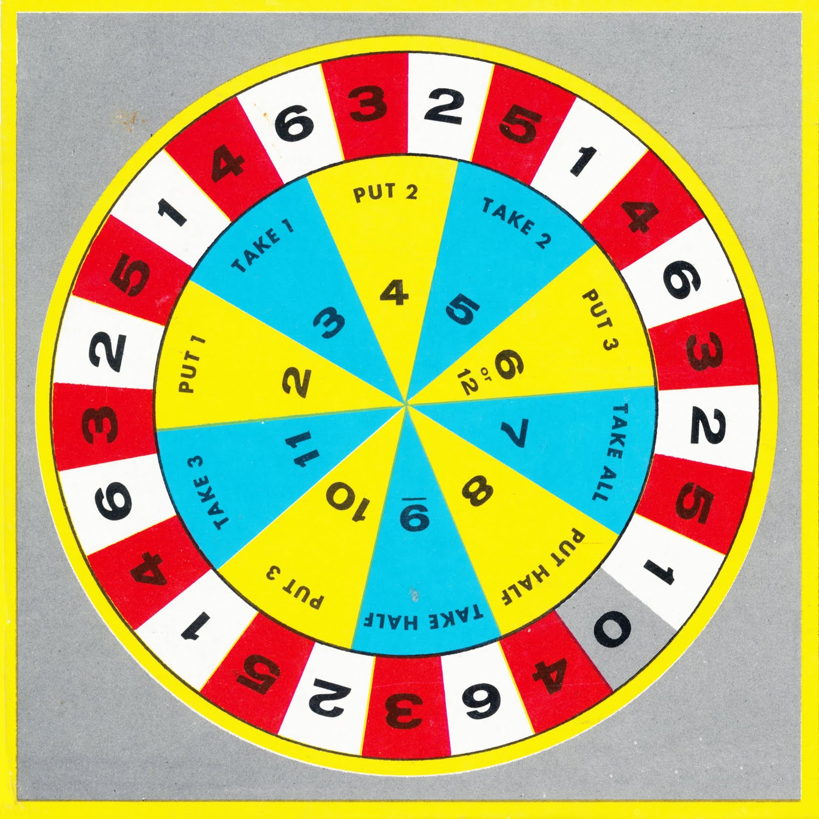 Collage Candy: Vintage gameboard graphics