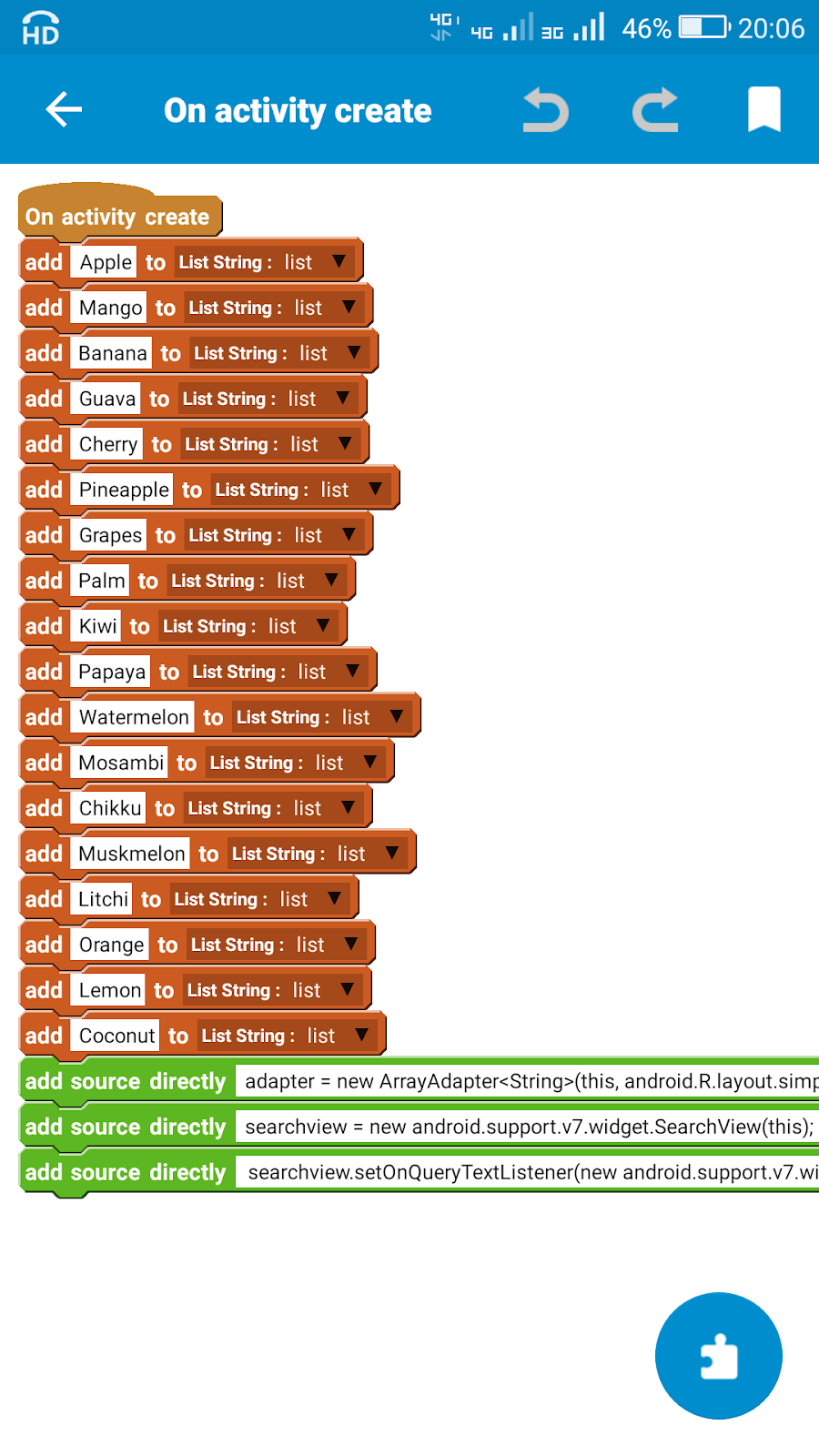SearchView For String List In Sketchware SearchView For String List In Sketchware