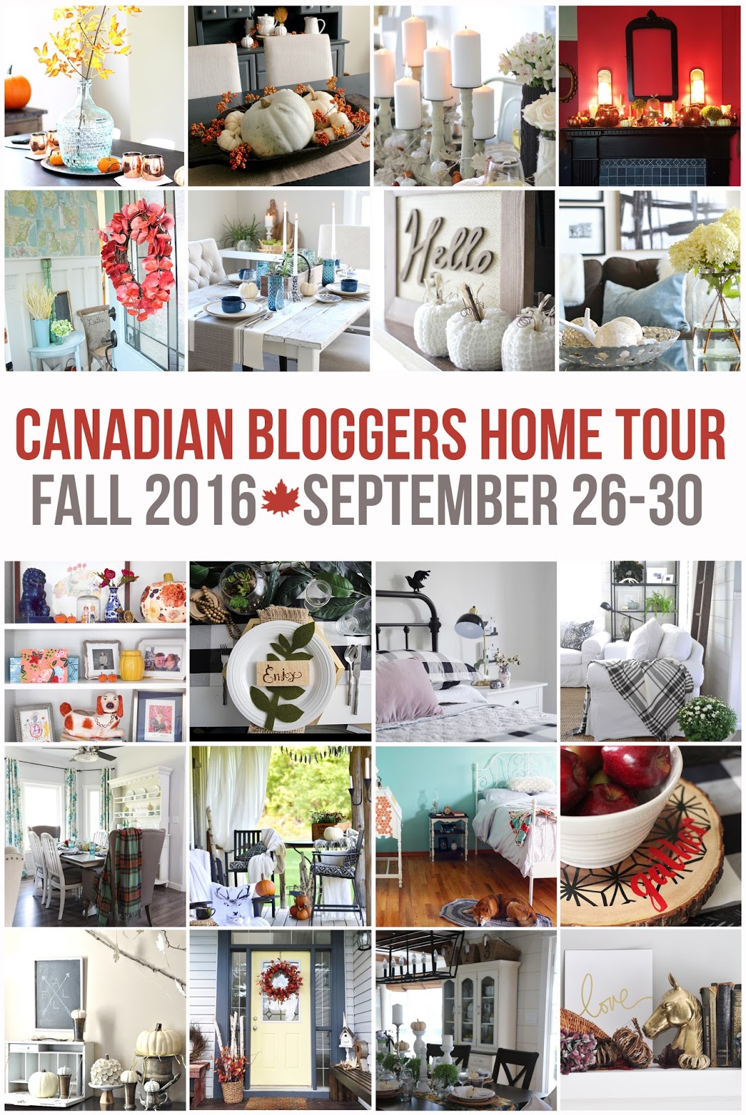 Canadian Bloggers Fall Home Tour - Decorating Ideas For A Fall Bedroom ...