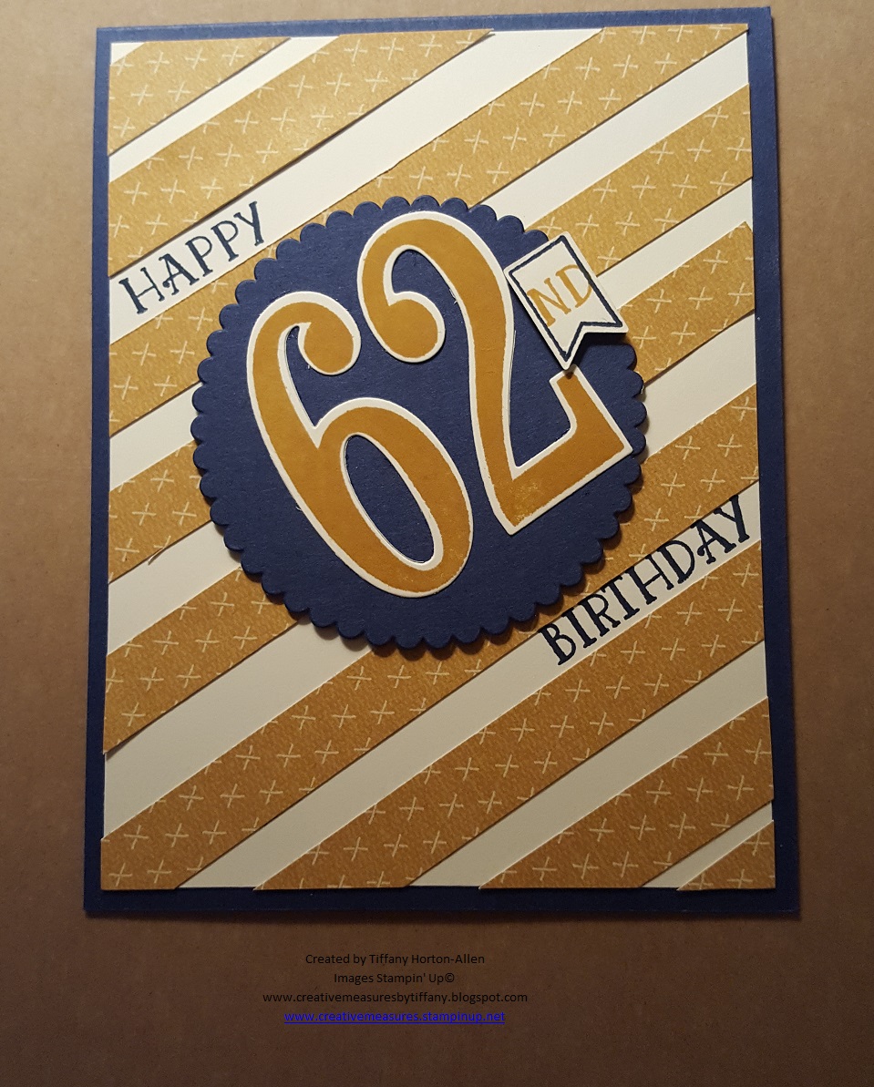 Happy 62nd Birthday- card