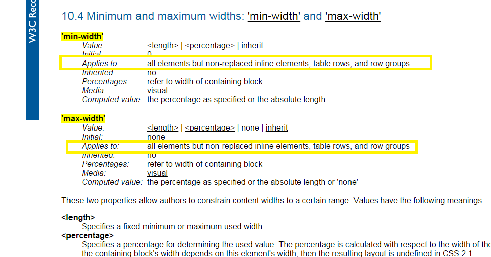 Reading Css Specification