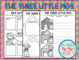 1st Grade Hip Hip Hooray!: The Three Little Pigs and the Wolf!!!
