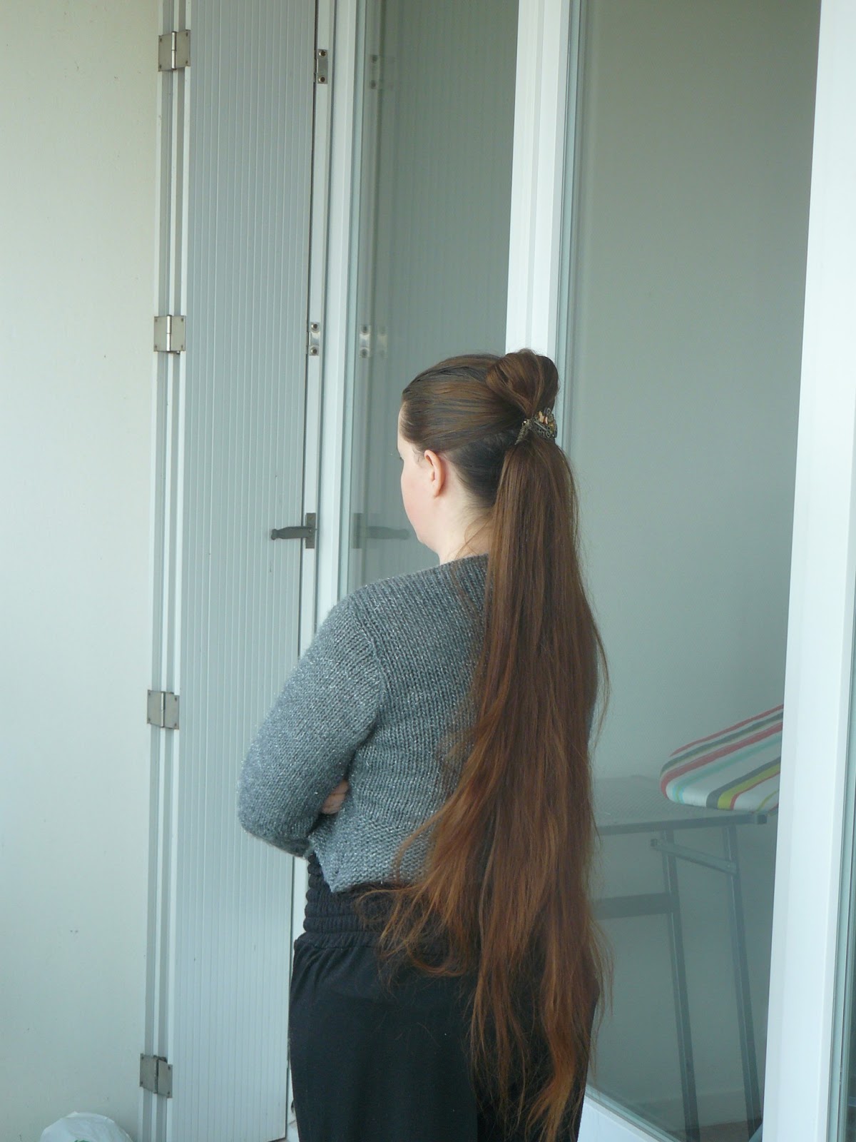 1001 coiffures: Chignon queue de cheval avec barrettes