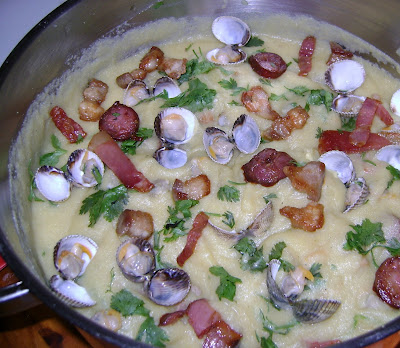 Na cozinha da Floresta...: Arroz de Lingueirão e Xarém de Berbigão