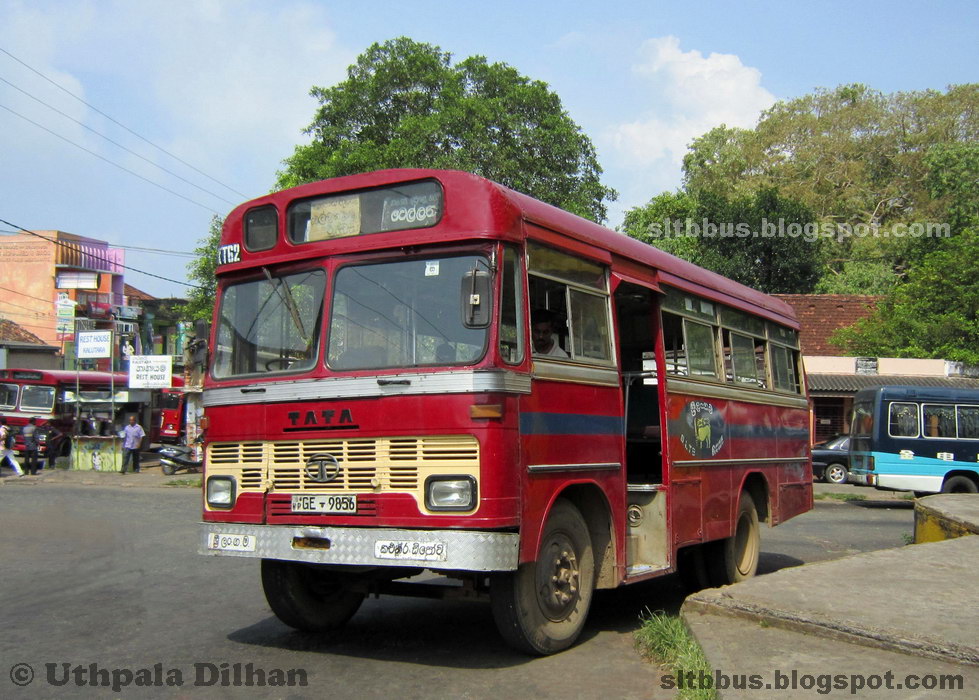 SLTB buses - ශ්‍රී ලංගම බස්: Ruby bodied TATA LP 1510/36 bus from SLTB ...
