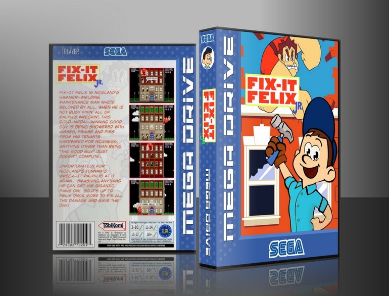 Boxed Pixels: Mega Drive Review - Fix It Felix Jr (Game 128)
