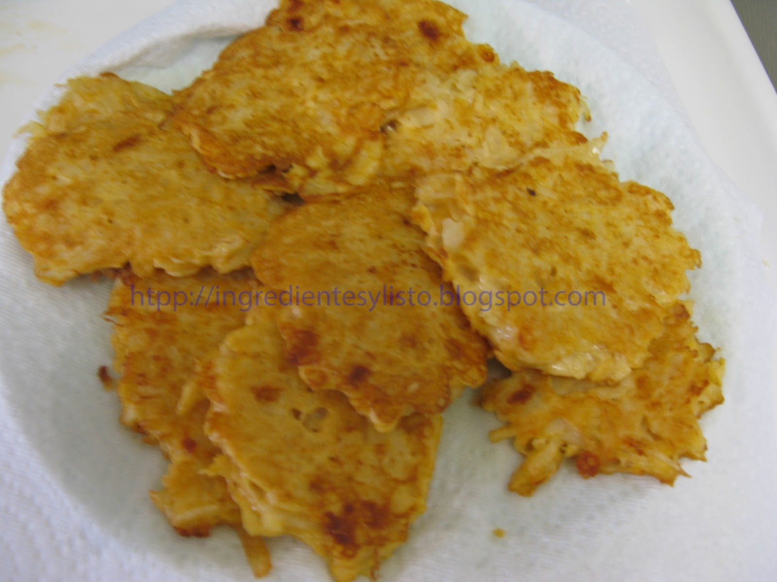 Ingredientes y ¡Listo!: Tortitas de Papa Rallada