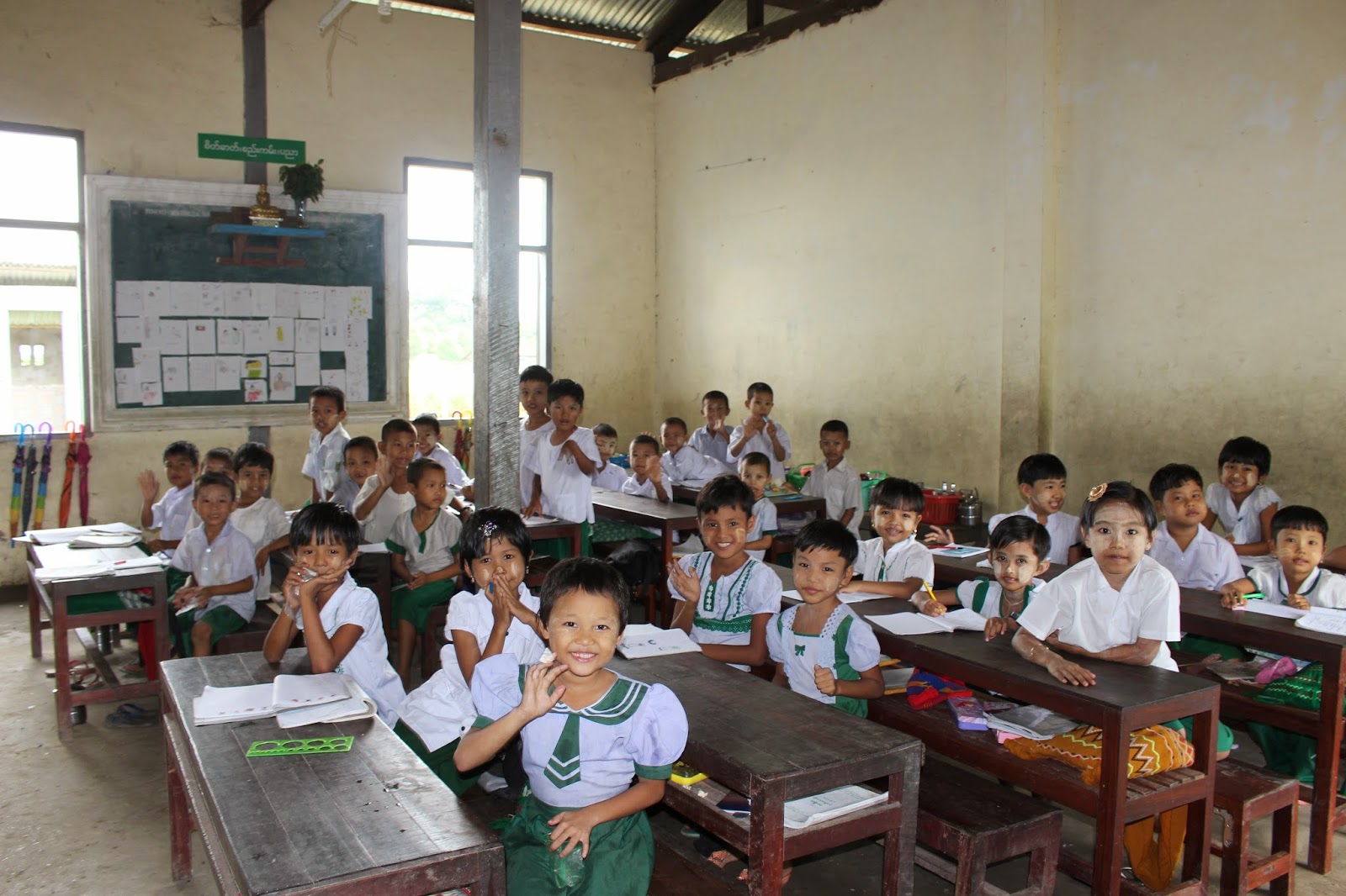 My life in Myanmar: Visiting a school in the Ywar Thit Gyi village