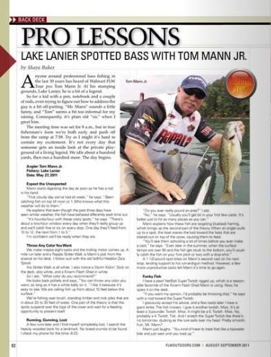Wishin' I was Fishin': Lake Lanier Spotted Bass with Tom Mann Jr