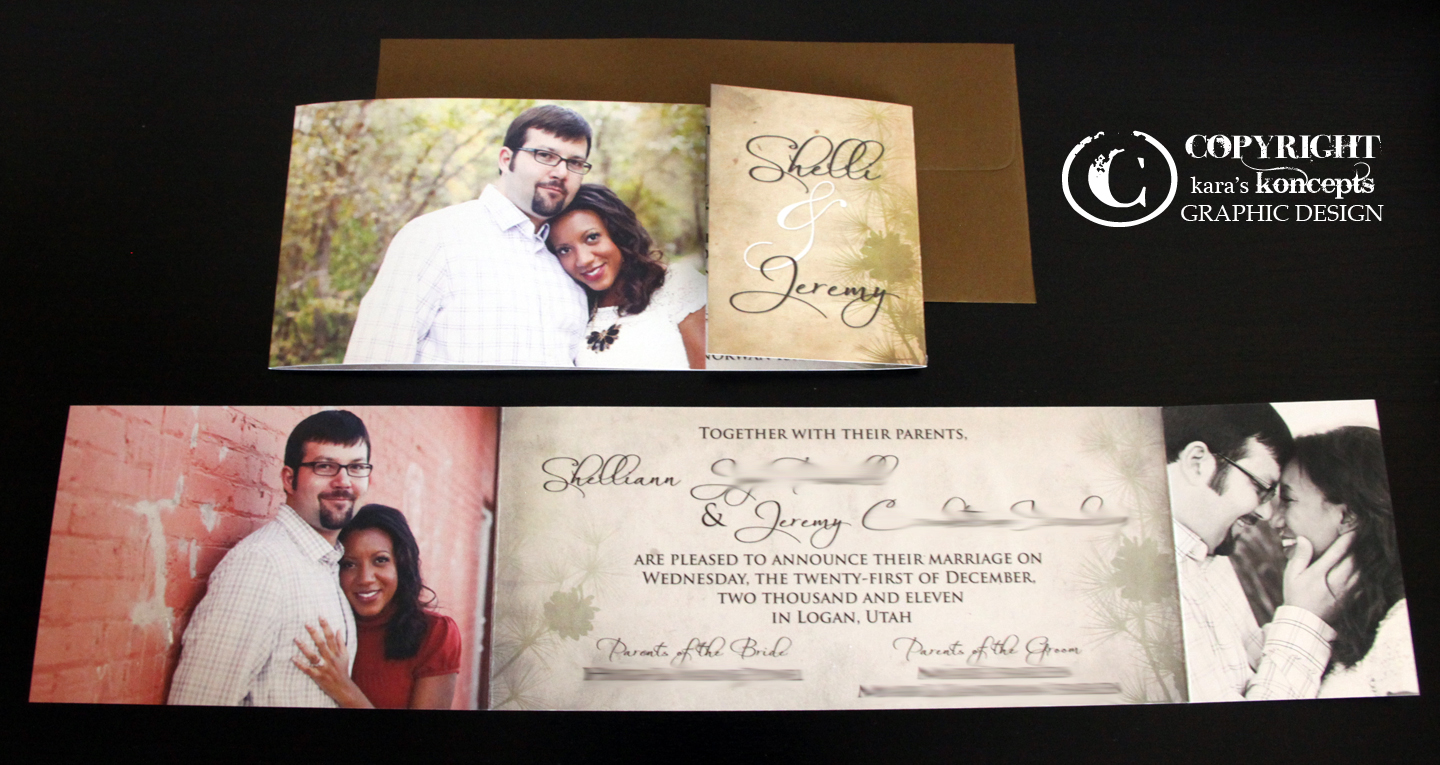 Kara's Koncepts Graphic Design - Custom Wedding Invitations, Canvas ...