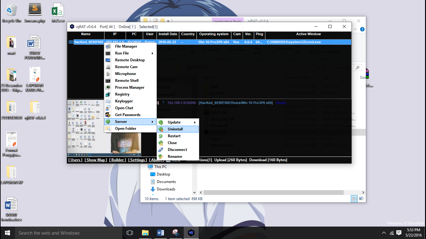 cara hacking menggunakan nJRAT