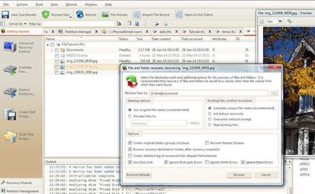 Active@ UNDELETE - Data Recovery Toolkit Features