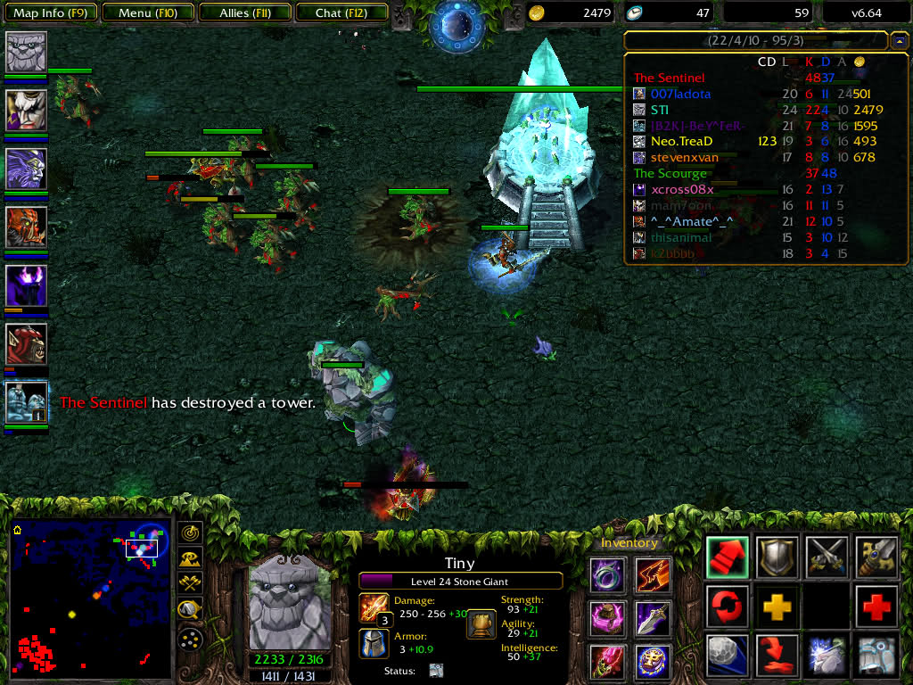 Dota: tiny ออกของ