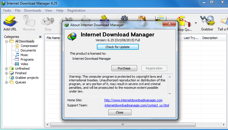 Download Internet Download Manager 6.25 Build 5 | IDM 2015