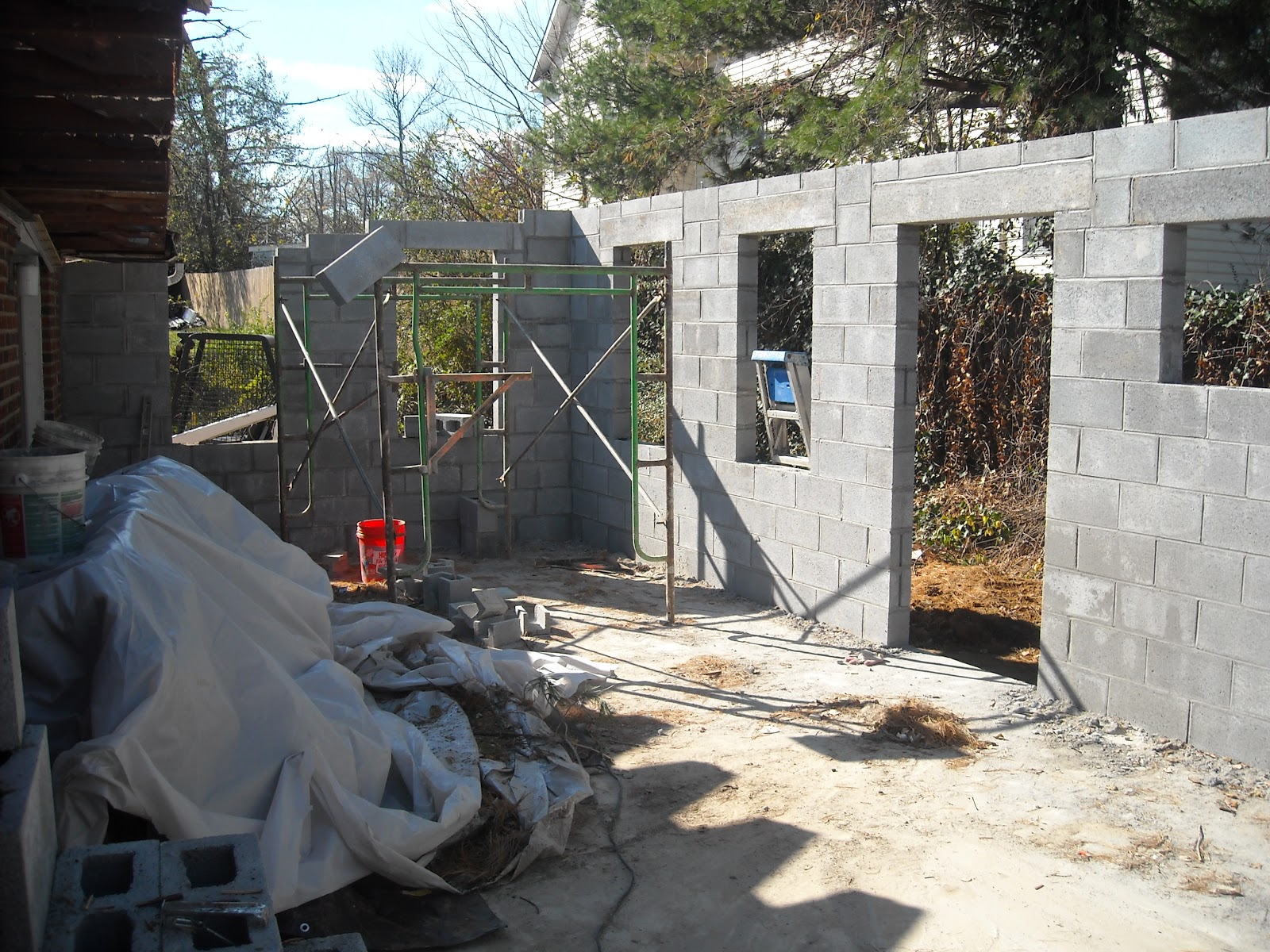 Our House Addition: Walls Go Up for the Addition