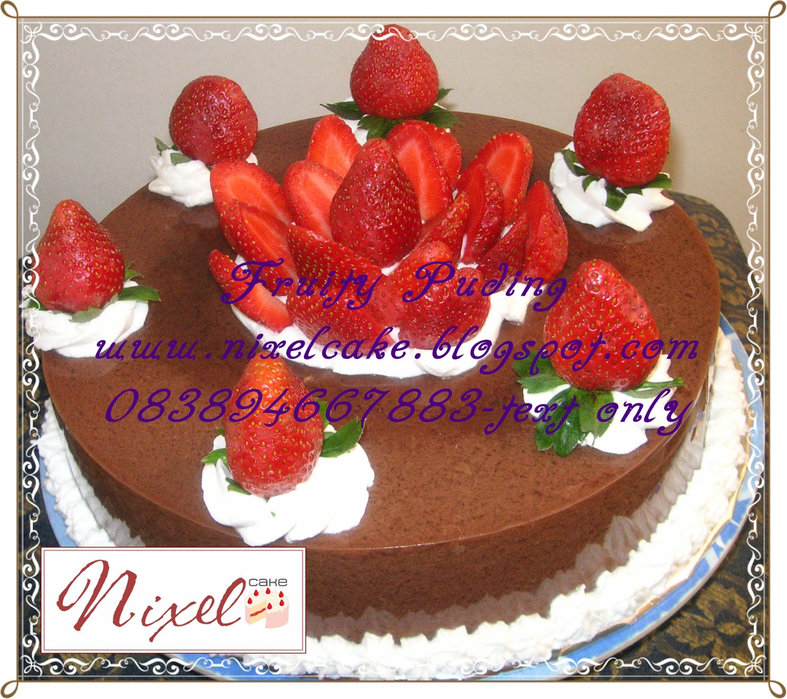Nixel Cake: Puding Buah (fruity puding/Black forest puding)