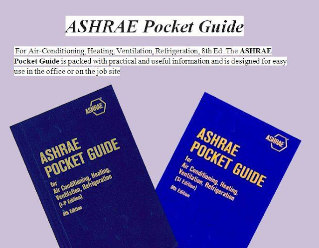 ASHRAE Pocket Guide for Air conditioning, Heating, Ventilation ...