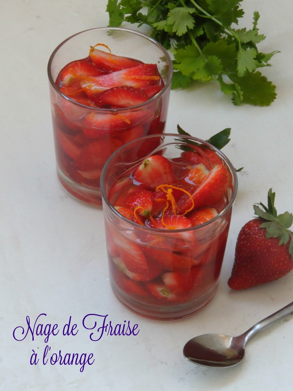Priya's Versatile Recipes: Nage de Fraise à l'Orange/Strawberries in ...