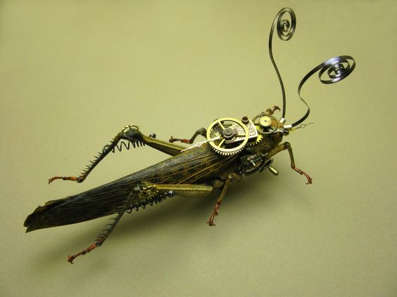 mechanical insect art by Mike Libby ~ Art Craft Gift Ideas