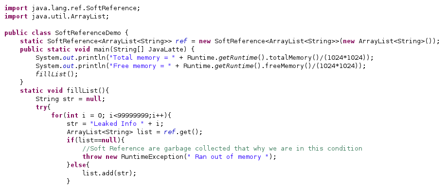 Java-Latte: StrongReference, WeakReference, SoftReference, and PhantomReference in Java