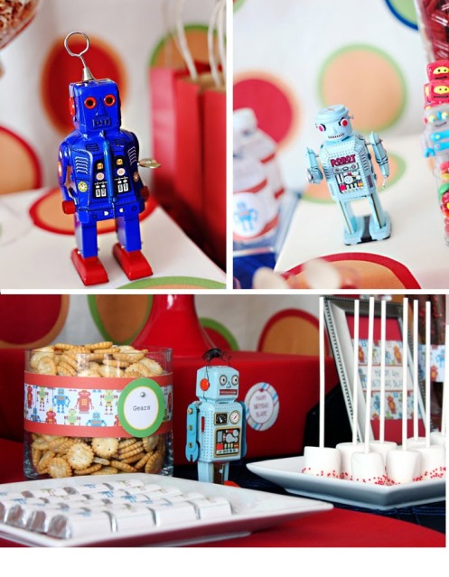 Kara's Party Ideas Robot Birthday Party! | Kara's Party Ideas