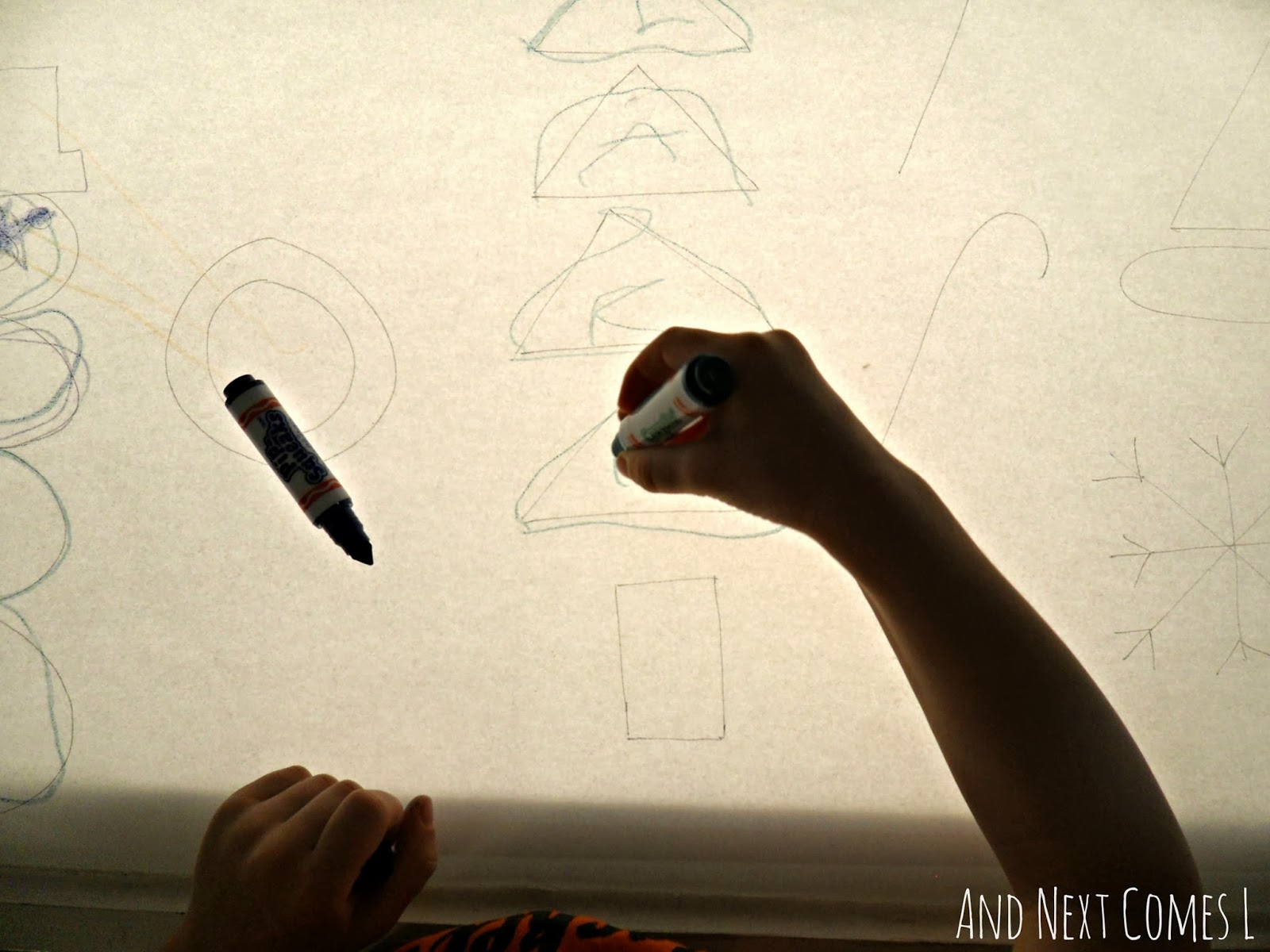 Tracing Christmas Shapes on the Light Table | And Next Comes L ...