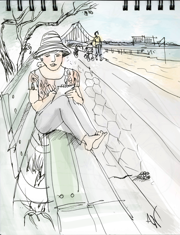 Anna Nadler's Sketch Book: Weekly Illustration - drawing relaxation.