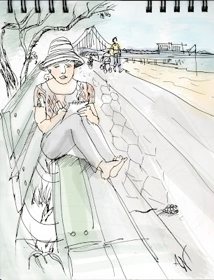 Anna Nadler's Sketch Book: Weekly Illustration - drawing relaxation.
