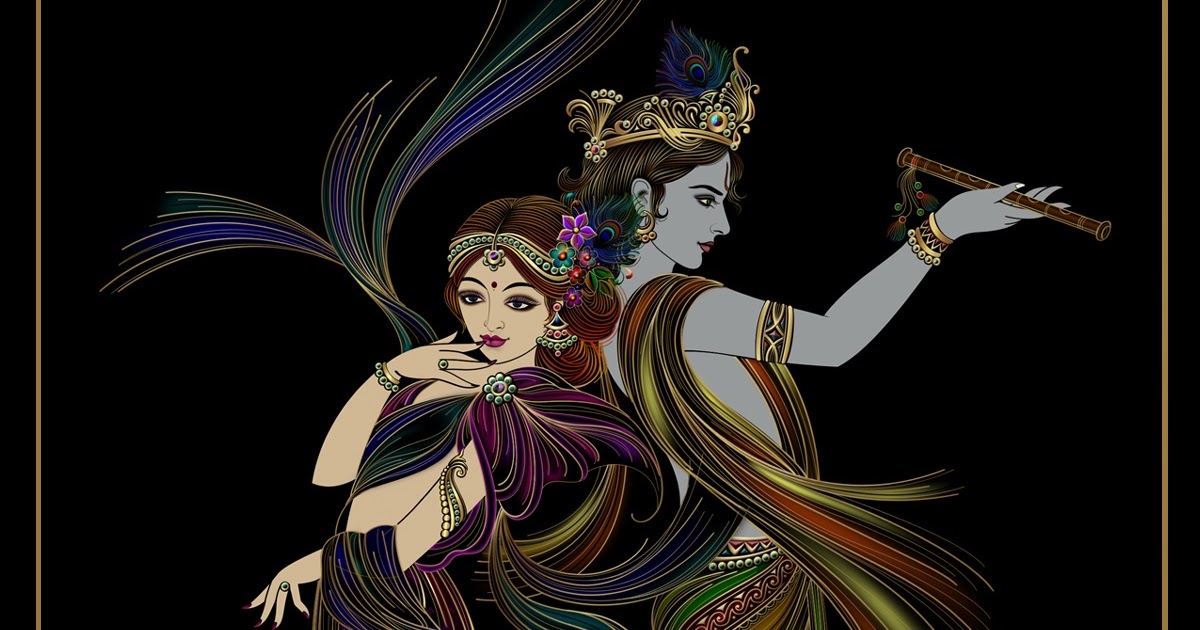 Radha Krishna Animation HD Wallpaper, Pictures, Photos - Festival Chaska