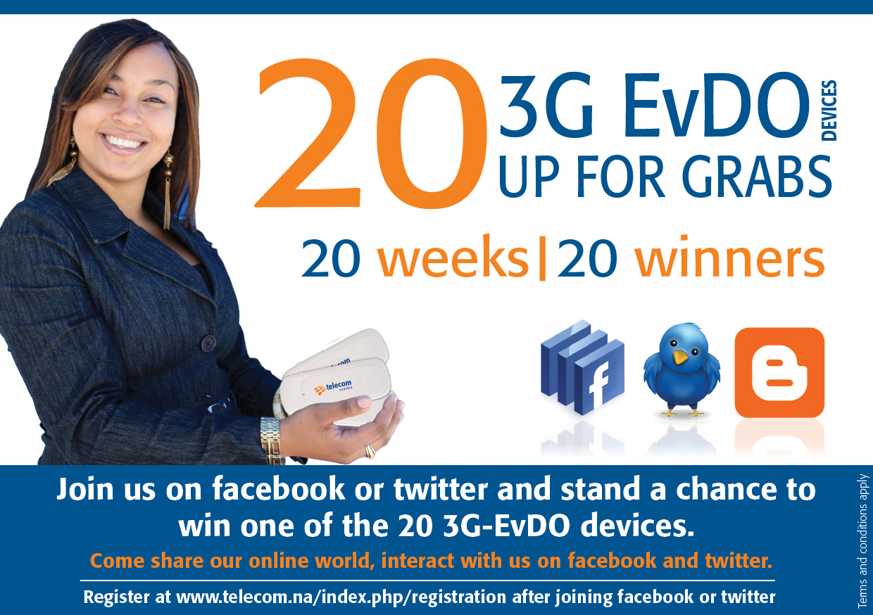 Telecom Namibia: Win one of 20 EvDO Devices