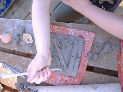 Little Brick House Clayworks: School Project. Clay Letter Tiles