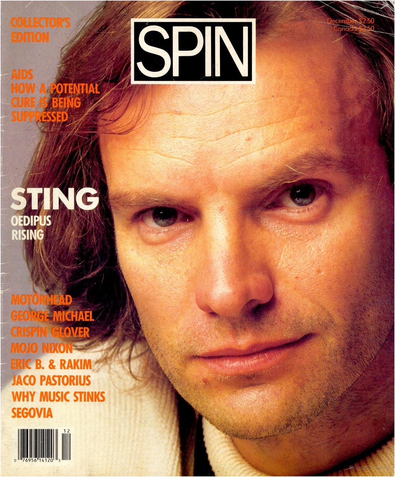 Top Of The Pop Culture 80s: Sting Spin Magazine Interview 1987