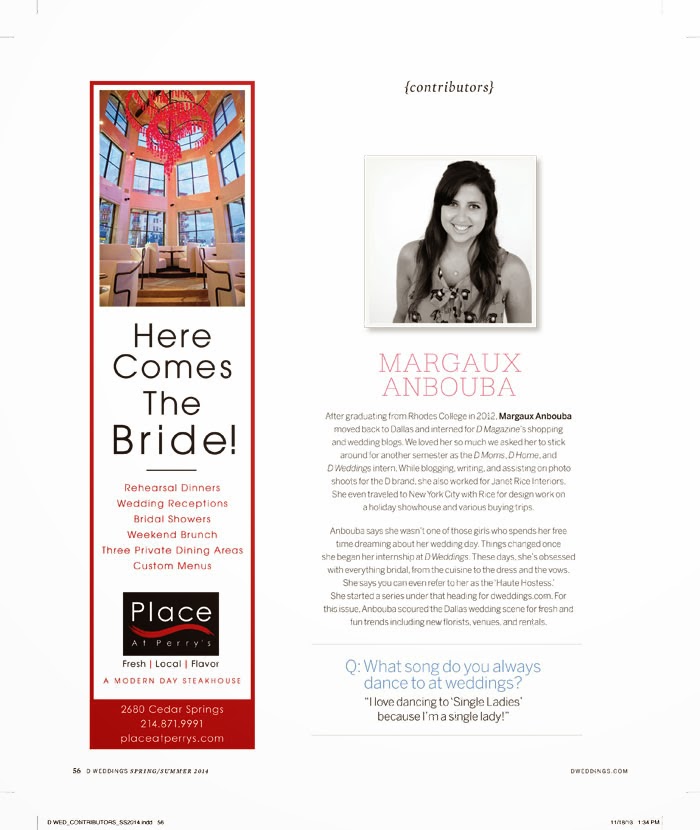 Margaux Anbouba is now a contributor for D Weddings — Margaux Anbouba