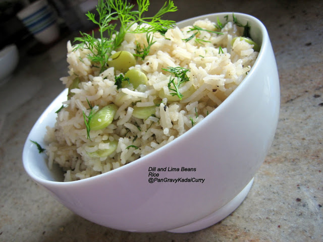 Pan Gravy Kadai Curry: Aromatic Rice With Dill and Lima Beans