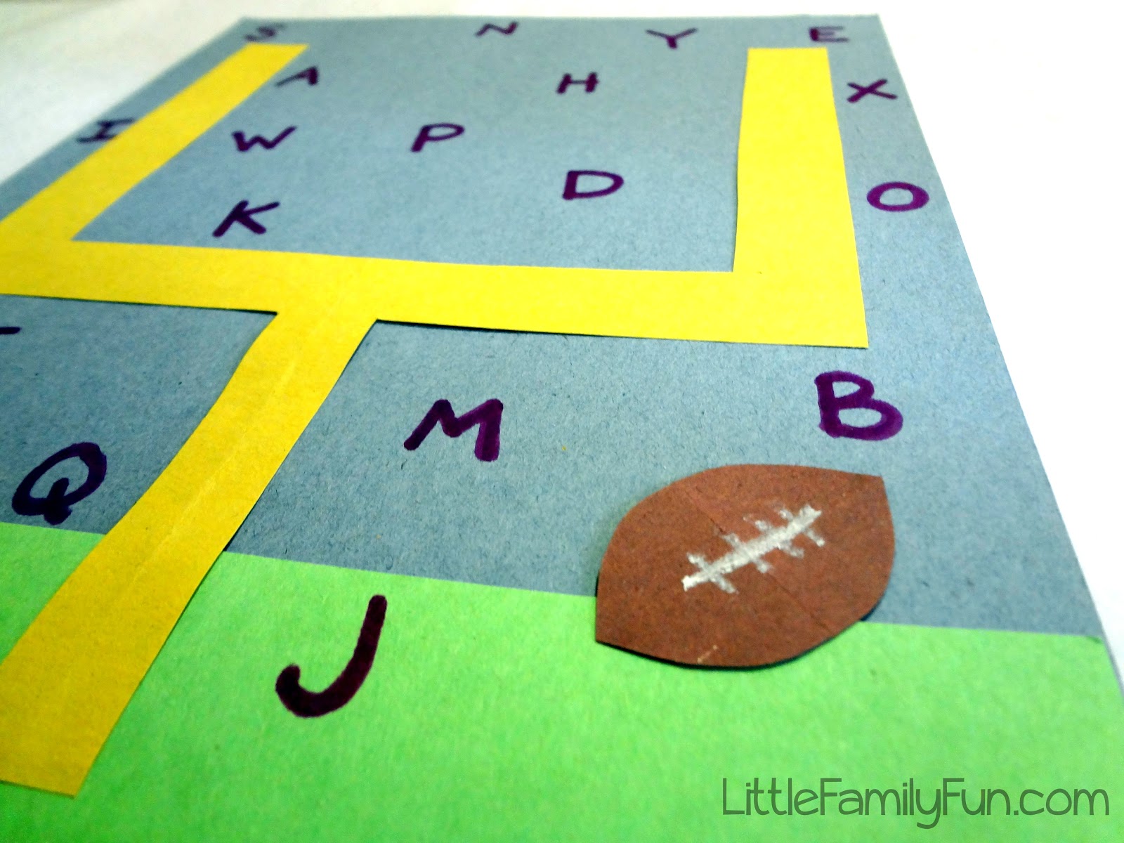 Little Family Fun: Football Letter Game